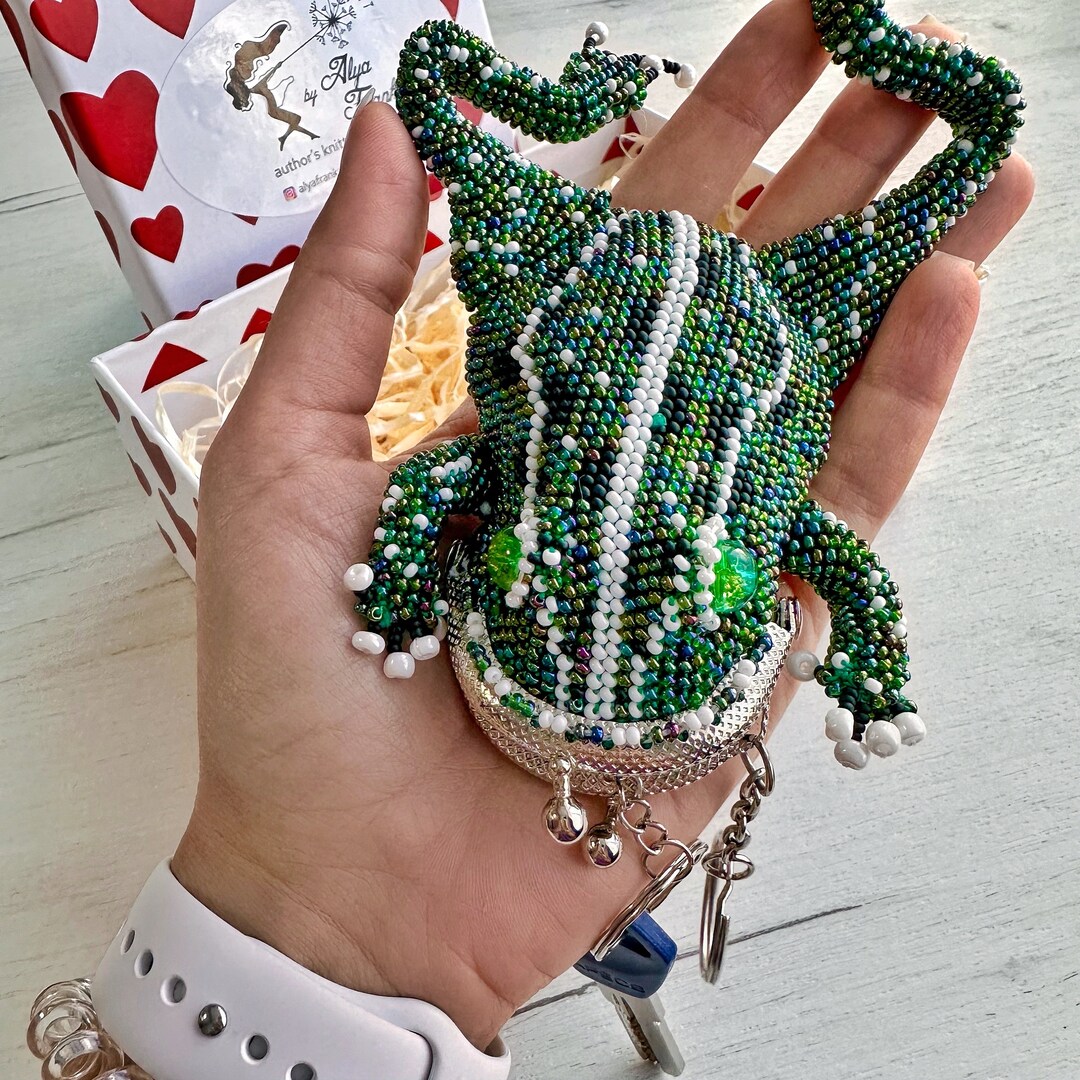 Keychain Toy Bead Frog Small Purse Unique Gift for Best Friend ...