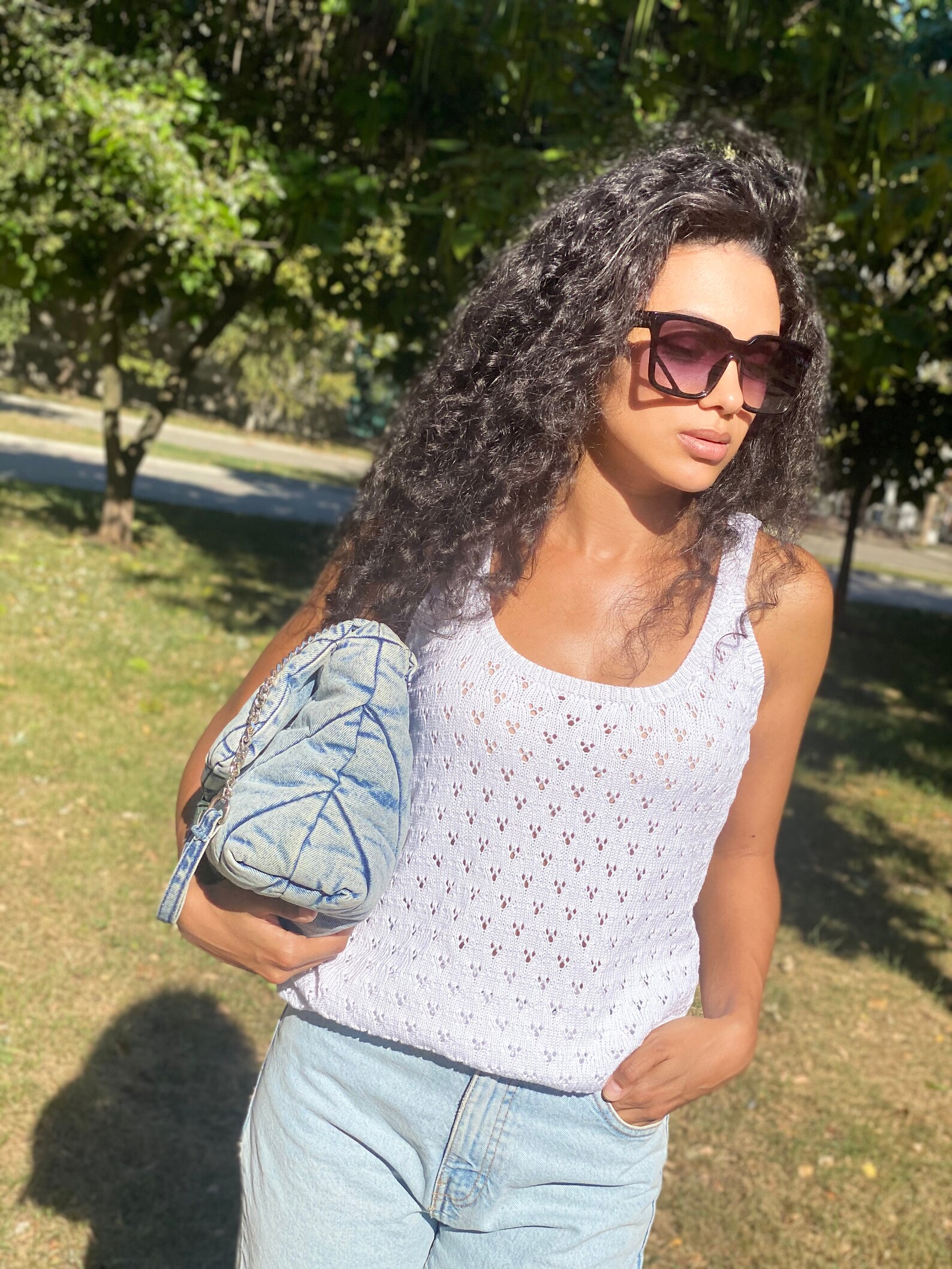 Knit White Top for Women/sleeveless Knitviolet Top for - Etsy