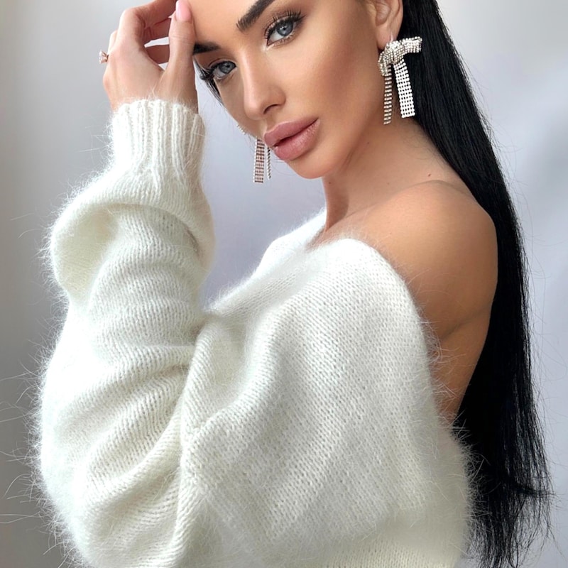 Open Back Sweater - Etsy