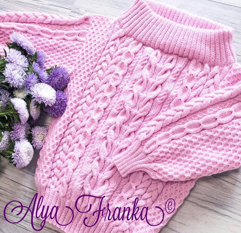 Pastel Pink Knit Sweater/ruban/knit Pink - Etsy