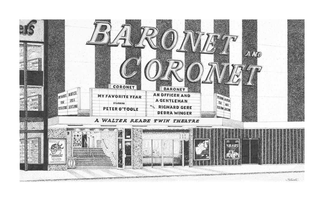 Home Theater NYC /theater Artwork Iconic Series - #18 Baronet Coronet ...