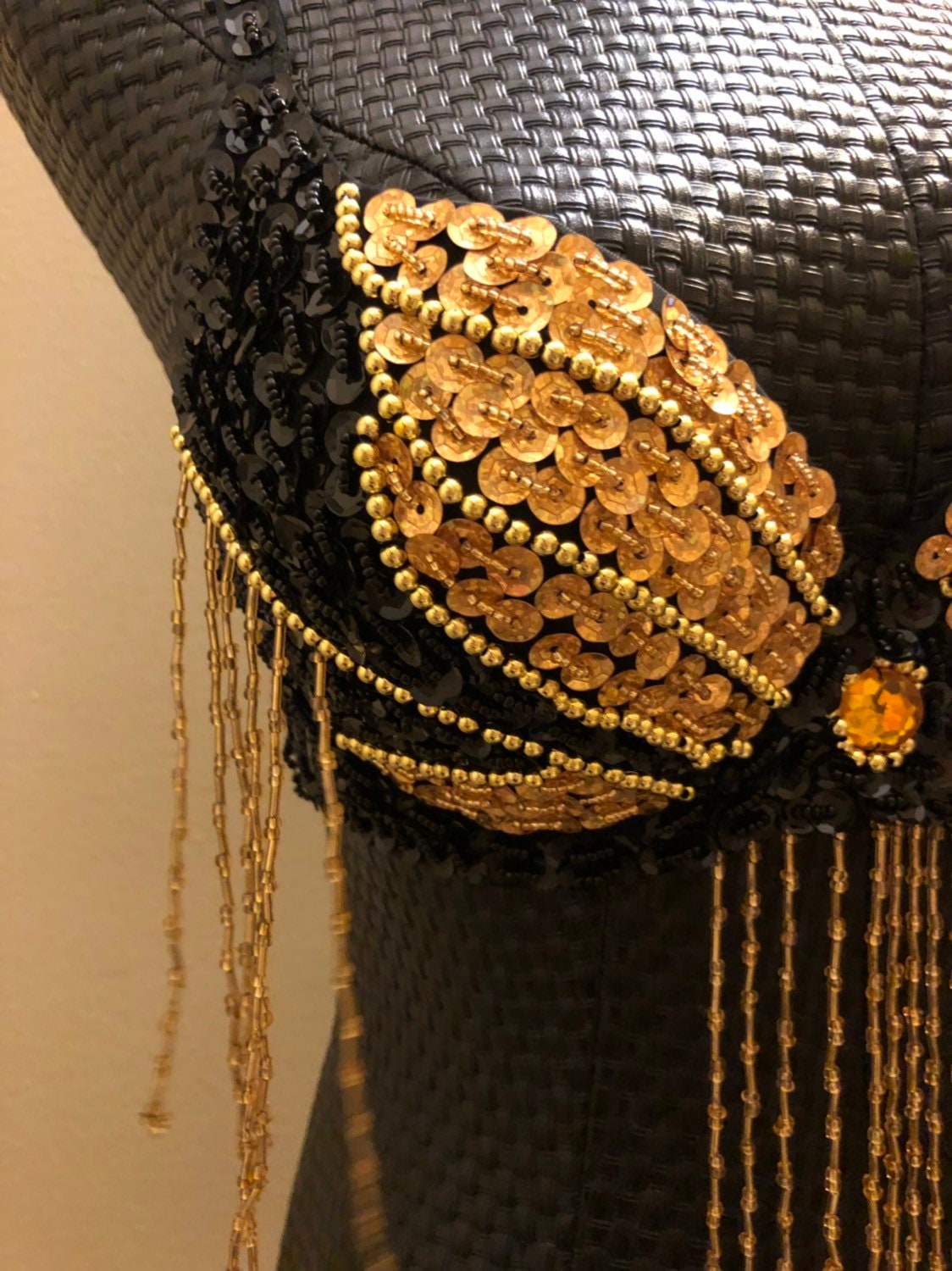 Sexy Handmade Belly Dance Bra Tops Sequins Beads Costumes Black Etsy