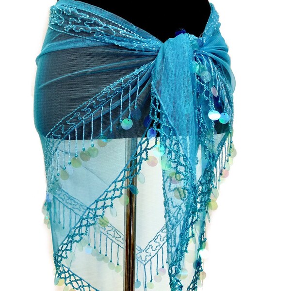 Scarf With Beads - Etsy