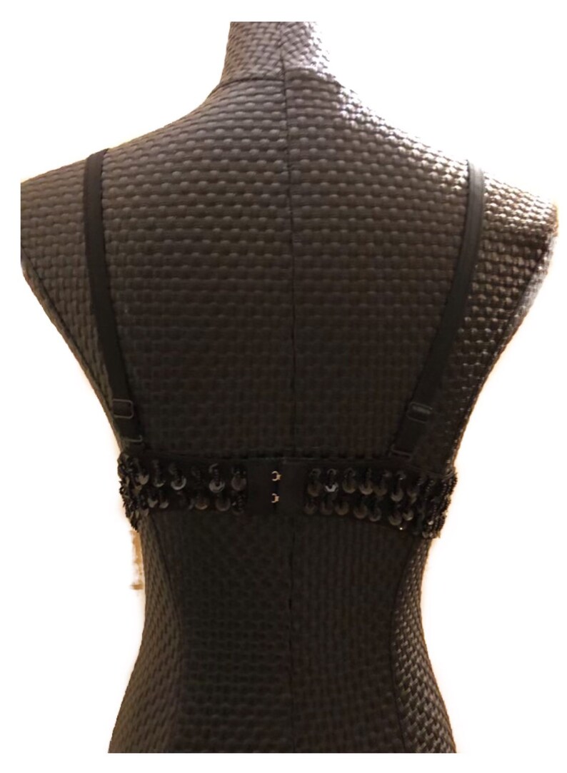 Sexy Handmade Belly Dance Bra Tops Sequins Beads Costumes Black Etsy