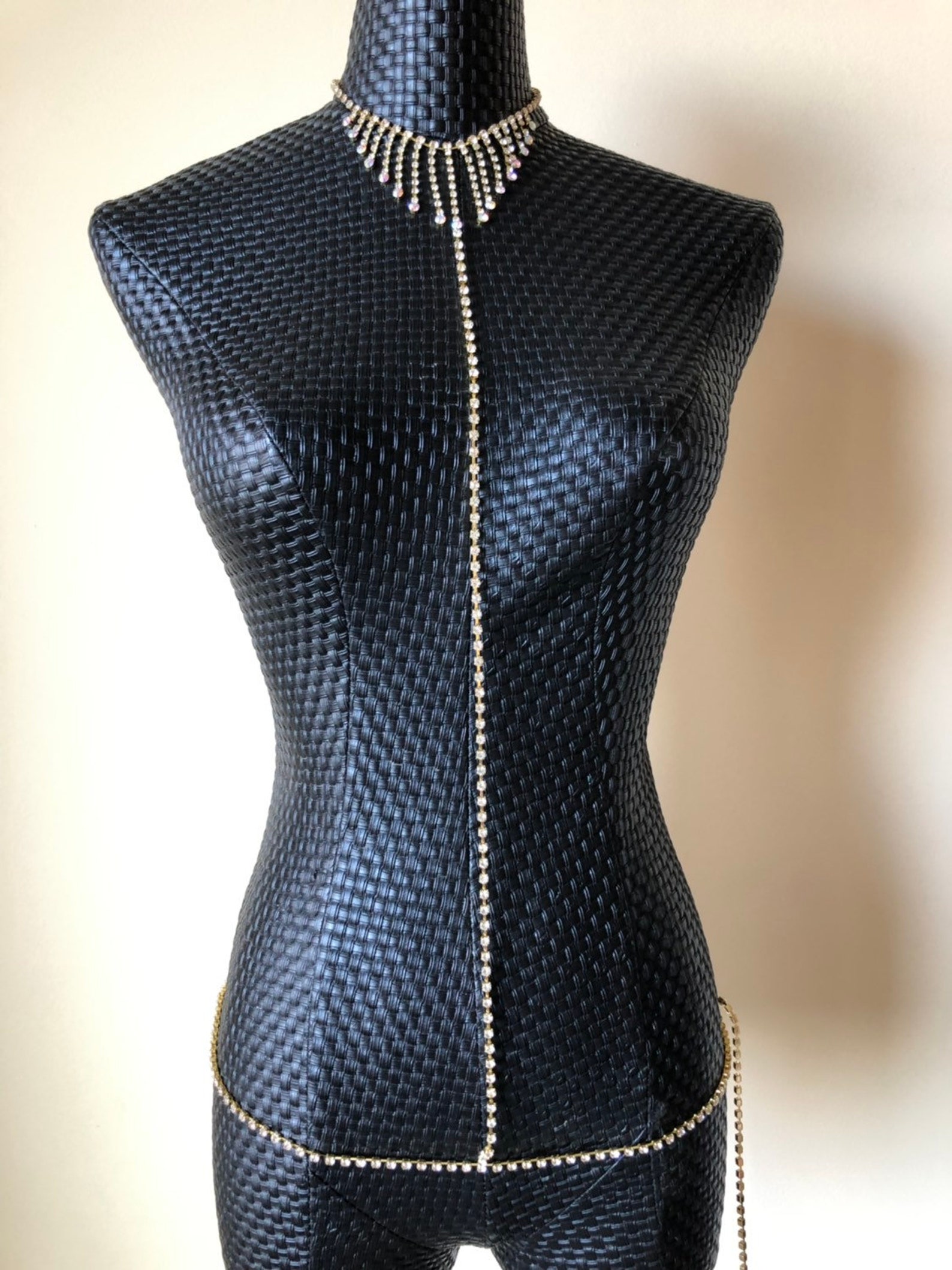 Unique Women Sexy Dangling Body Jewelry Chain Belt Crystal Rhinestone ...