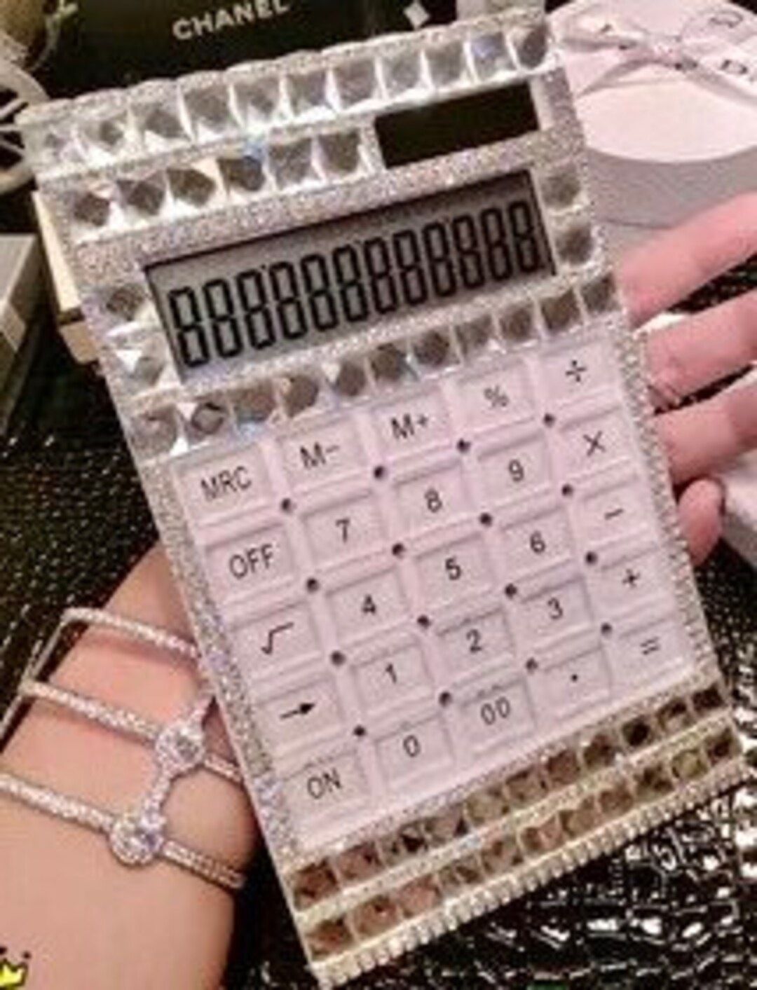 Bling Bling Crystal Luxury Calculator Calendar Time Alarm - Etsy
