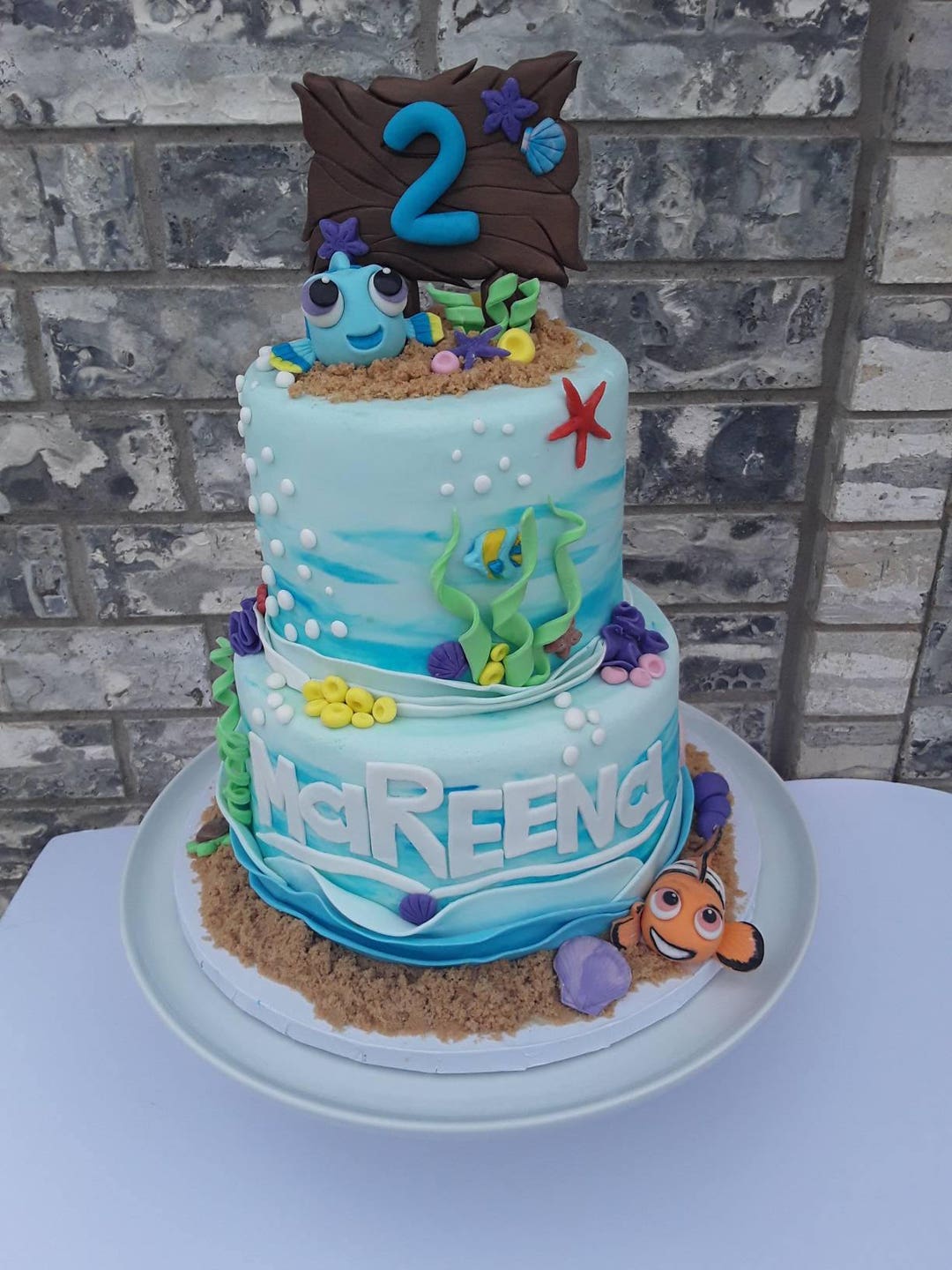 FINDING Nemo Dory Cake Topper, Under the Sea Cake Toppers Set, Fondant ...
