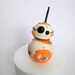 MINI BB8 Fondant STAR WARS Cake Toppers, BB8, Small , 3" Height - Etsy
