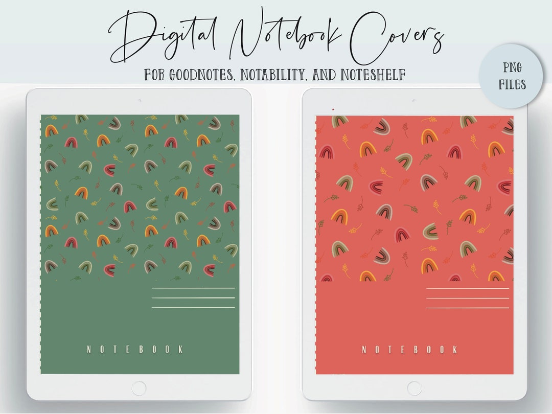 6 Digital Notebook Covers | for Goodnotes, Notability, and Noteshelf - Etsy
