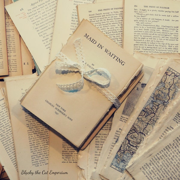 Old Book Pages - Etsy