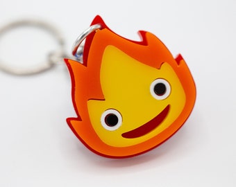 Calcifer Keychain - Etsy
