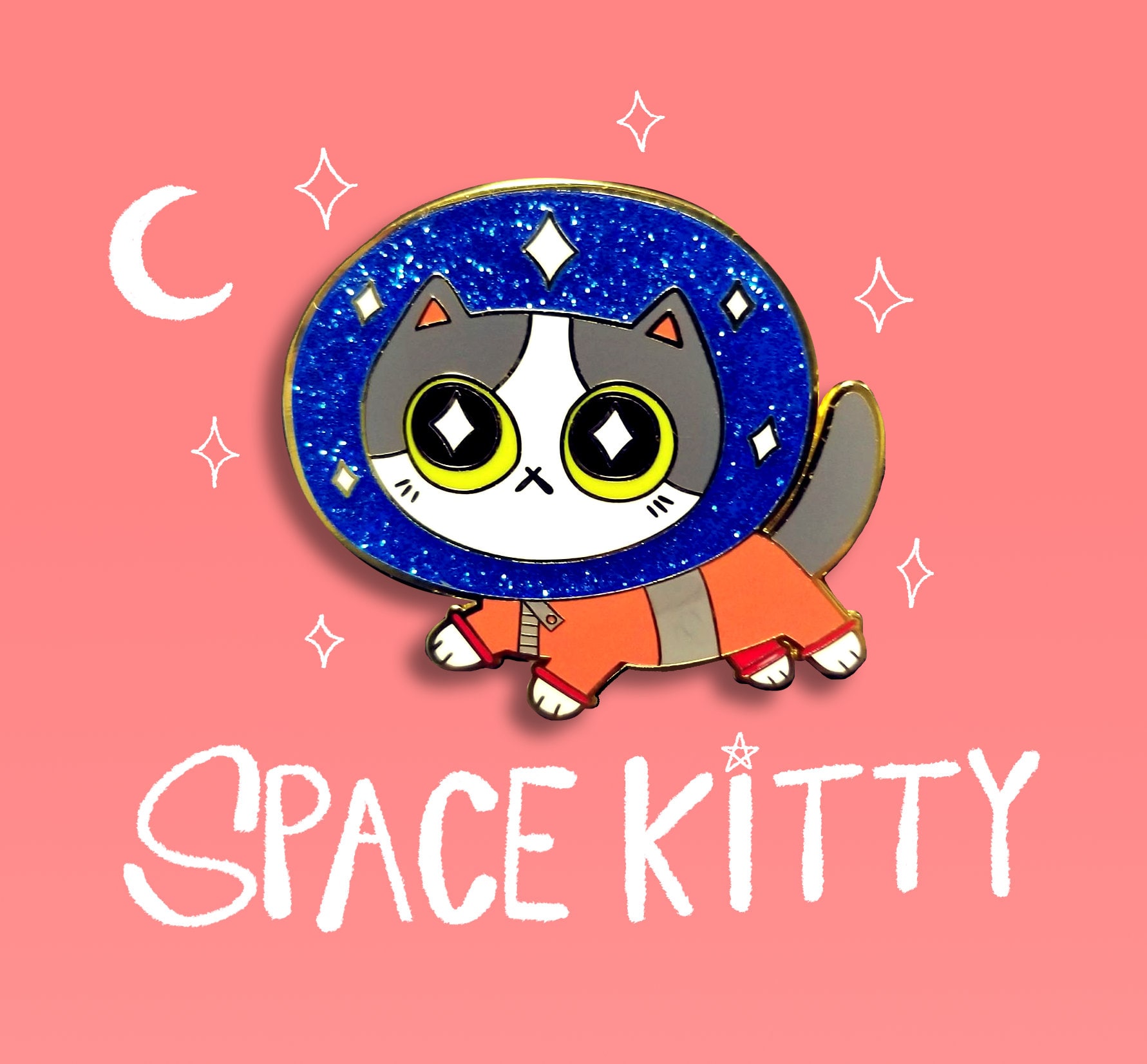 Space Kitty Enamel Pin - Etsy Canada