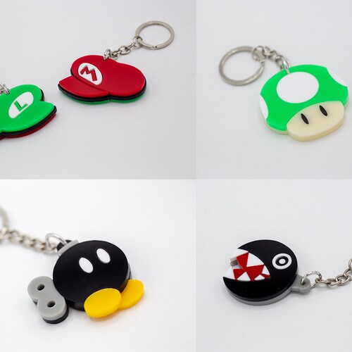 Super Mario Keychain - Etsy