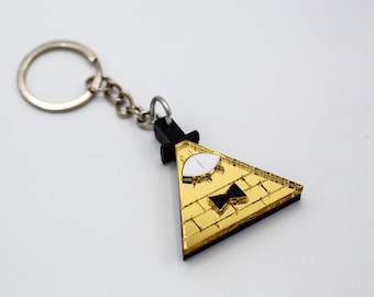 Bill Cipher Keychain - Etsy