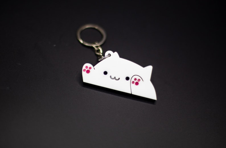 Bongo Cat Acrylic Keychain - Etsy UK