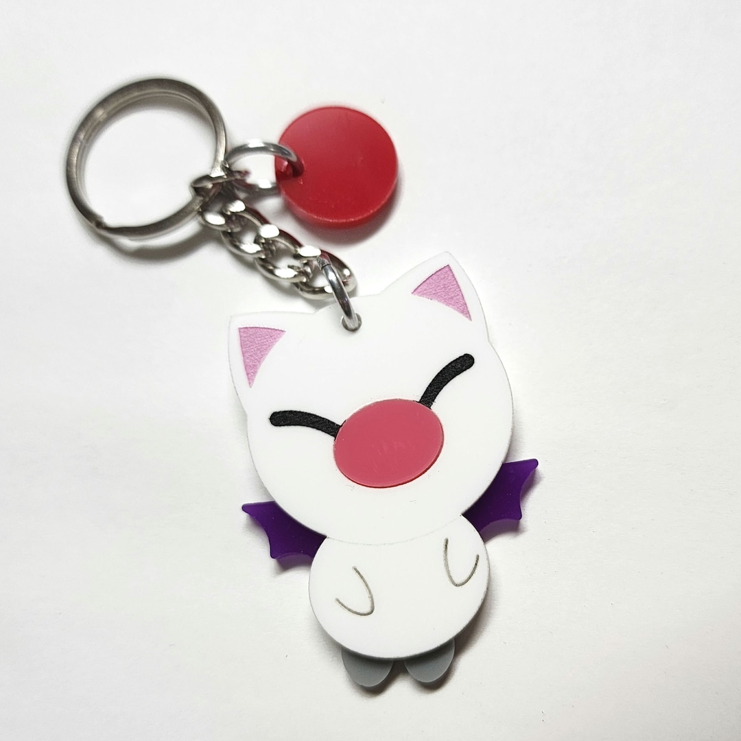 Final Fantasy Moogle Acrylic Keychain - Etsy