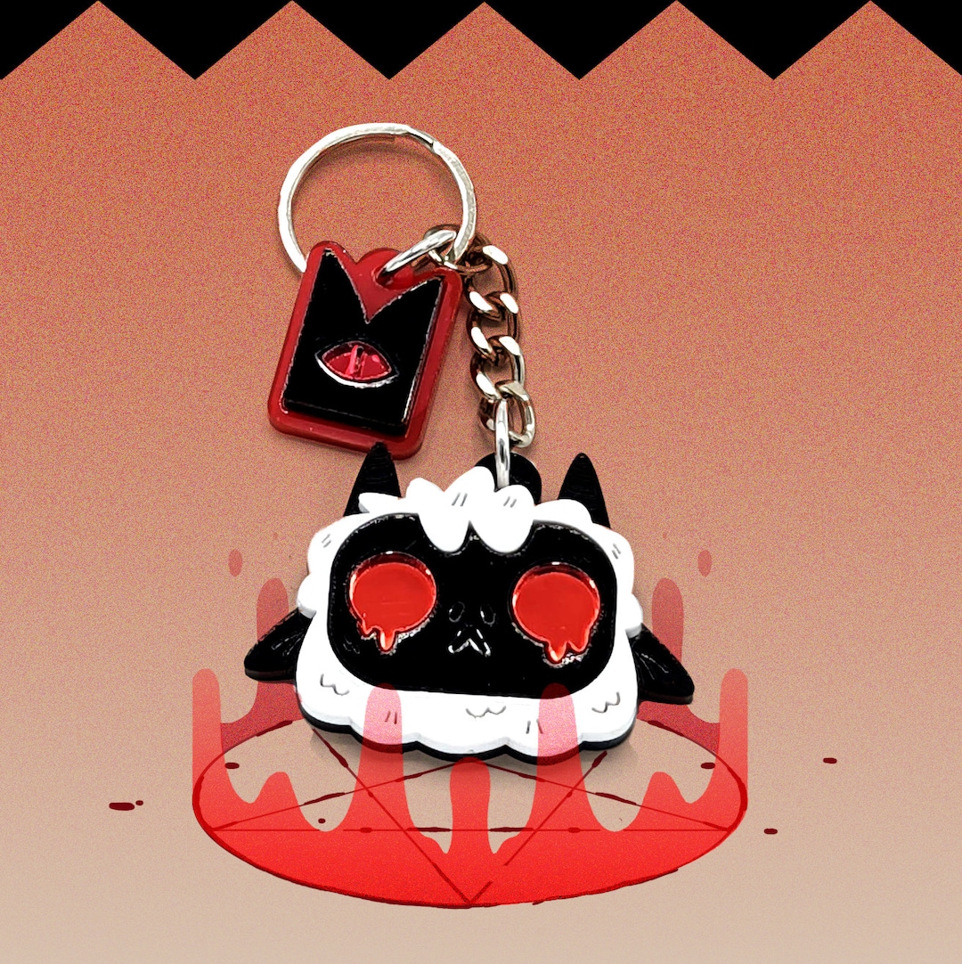 Cult Lamb Keychain - Etsy