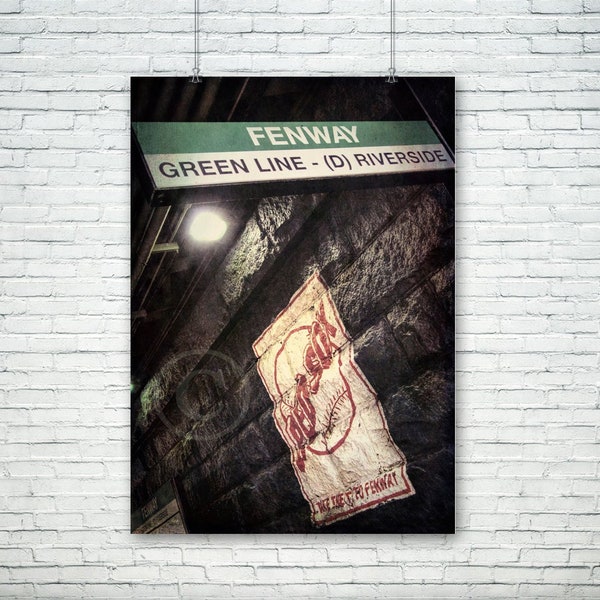 Boston T Station Sign - Etsy