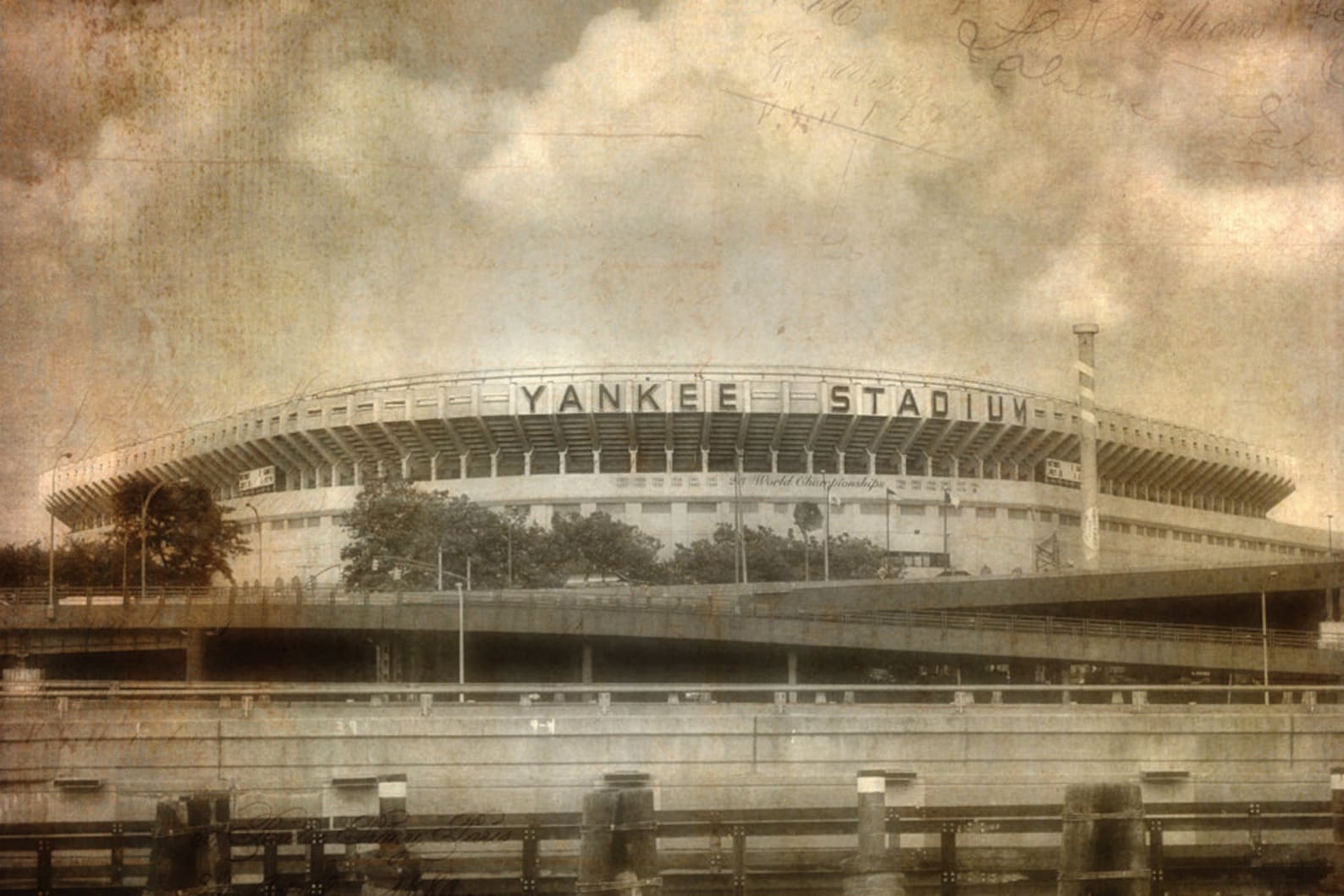 Old Yankee Stadium NY Yankees New York Yankees Canvas | Etsy