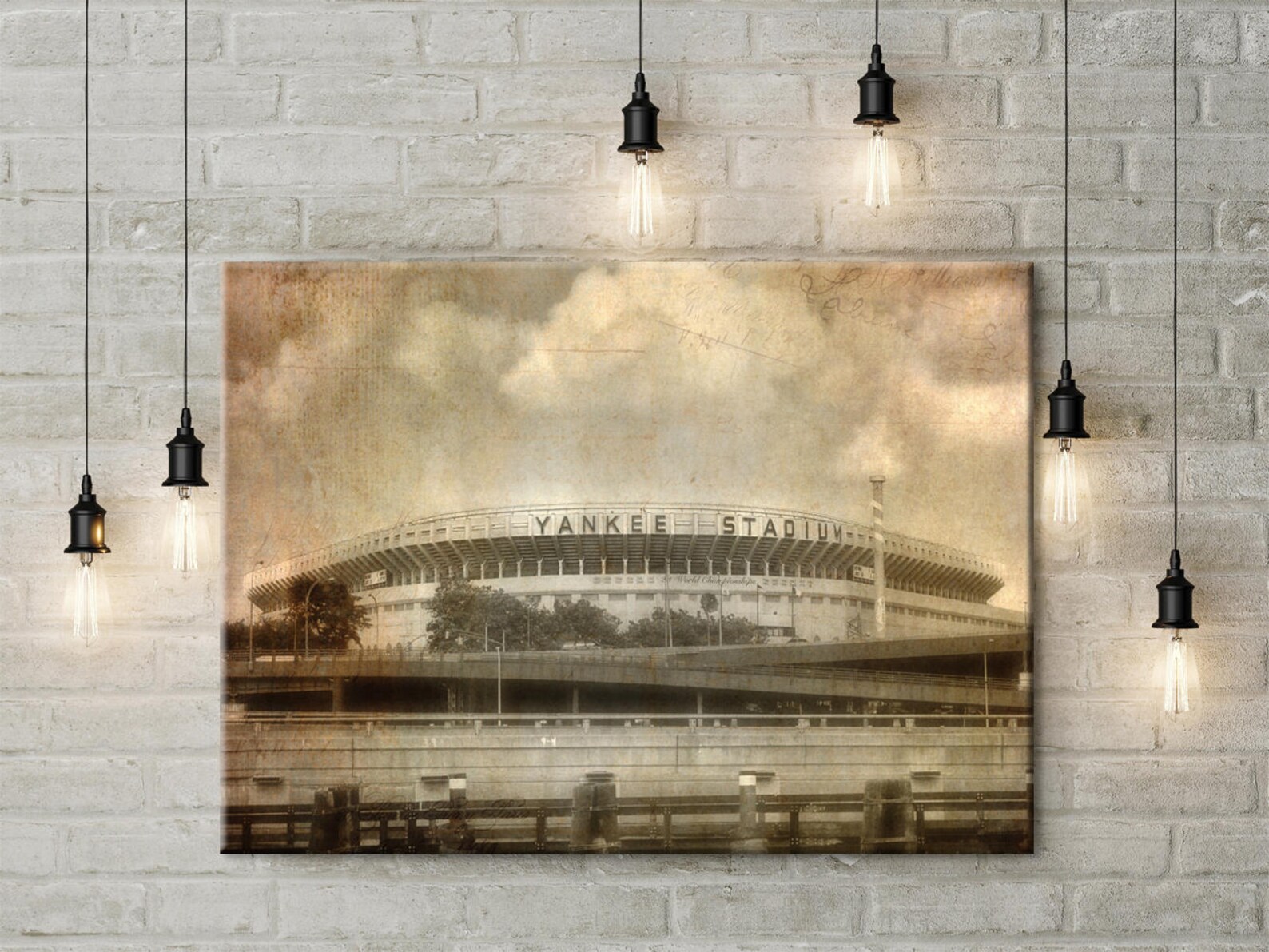 Old Yankee Stadium NY Yankees New York Yankees Canvas | Etsy