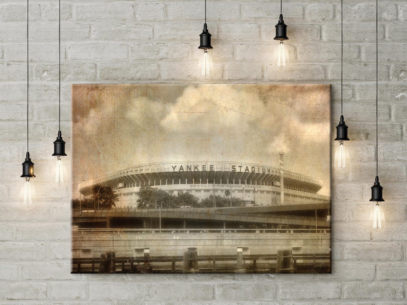 Old Yankee Stadium NY Yankees New York Yankees Canvas - Etsy