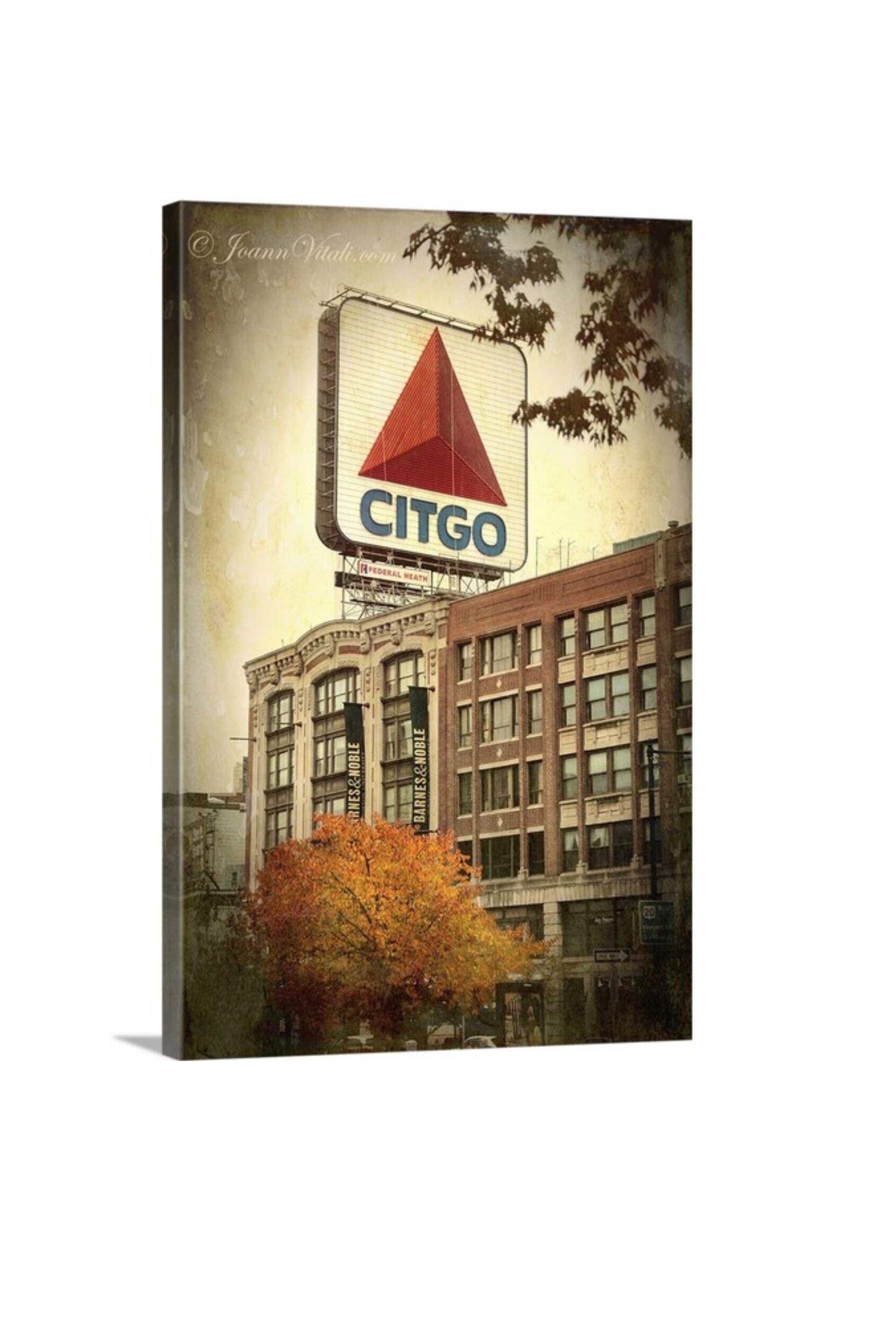 CITGO Sign Kenmore Square Boston Red Sox Fan Art, Vintage Boston Canvas ...