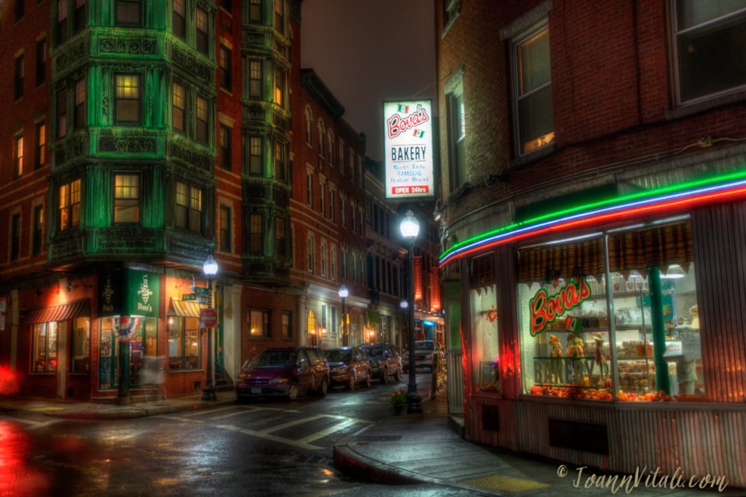 Boston Photography, Night Photography, Boston North End Art, Urban Art ...