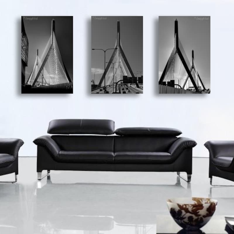Triptych Architecture Art - Etsy