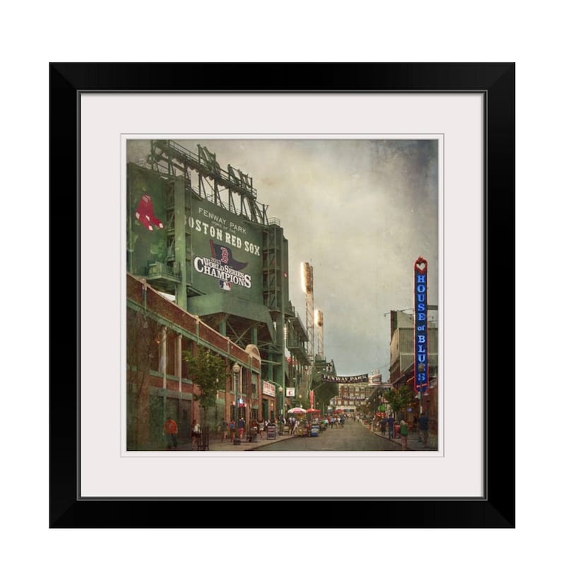 Fenway Park, Boston, Red Sox, Vintage Baseball Decor, Man Cave Art ...