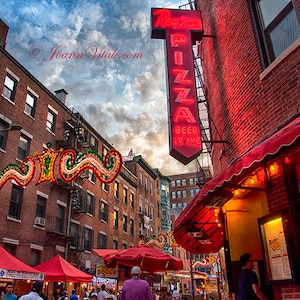 Boston North End, Boston Print, Boston Regina Pizza, Pizza Sign, Boston ...