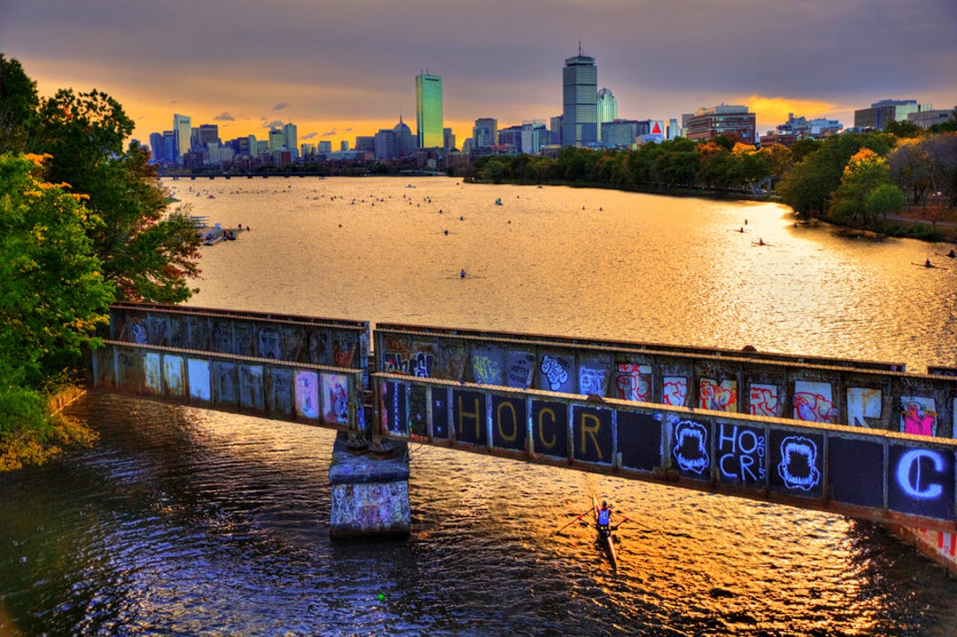 Head of the Charles Regatta, Charles River Regatta, Boston Skyline ...