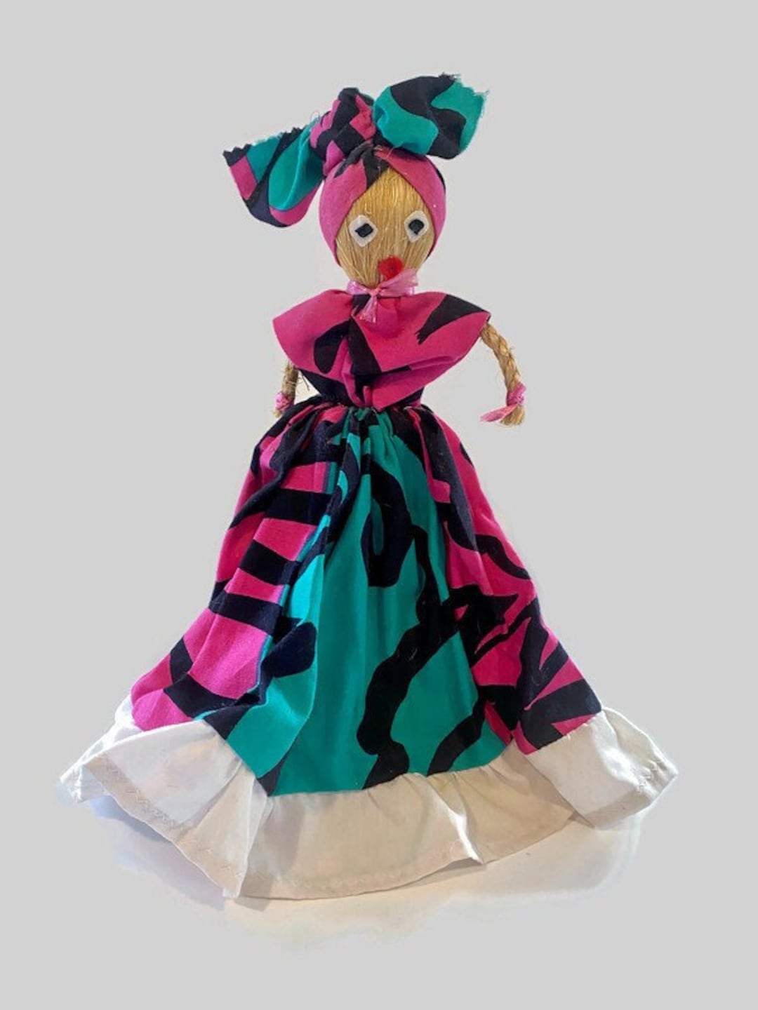 Caribbean Straw Rope Rag Doll | Vintage String Doll | Hand Made Toy ...