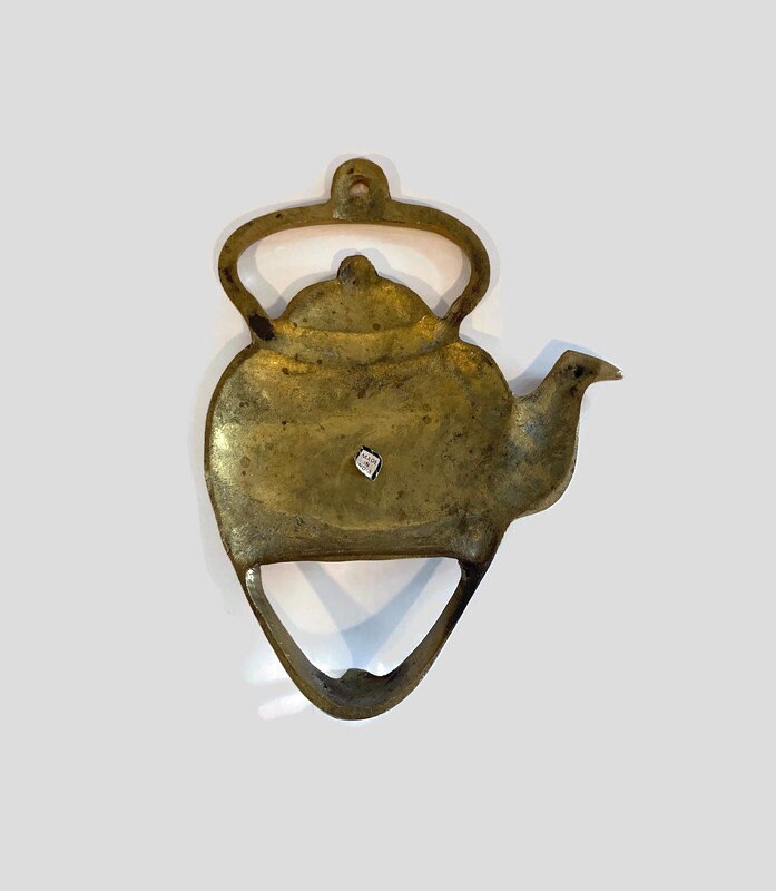 Vintage Brass Teapot-shaped Wall Hook / Cup Hanger - Etsy