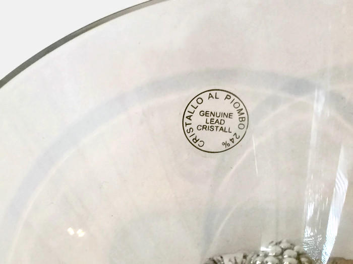 Italian Crystal Bowl "creazioni Artistiche" Genuine Lead Cristall 24% ...