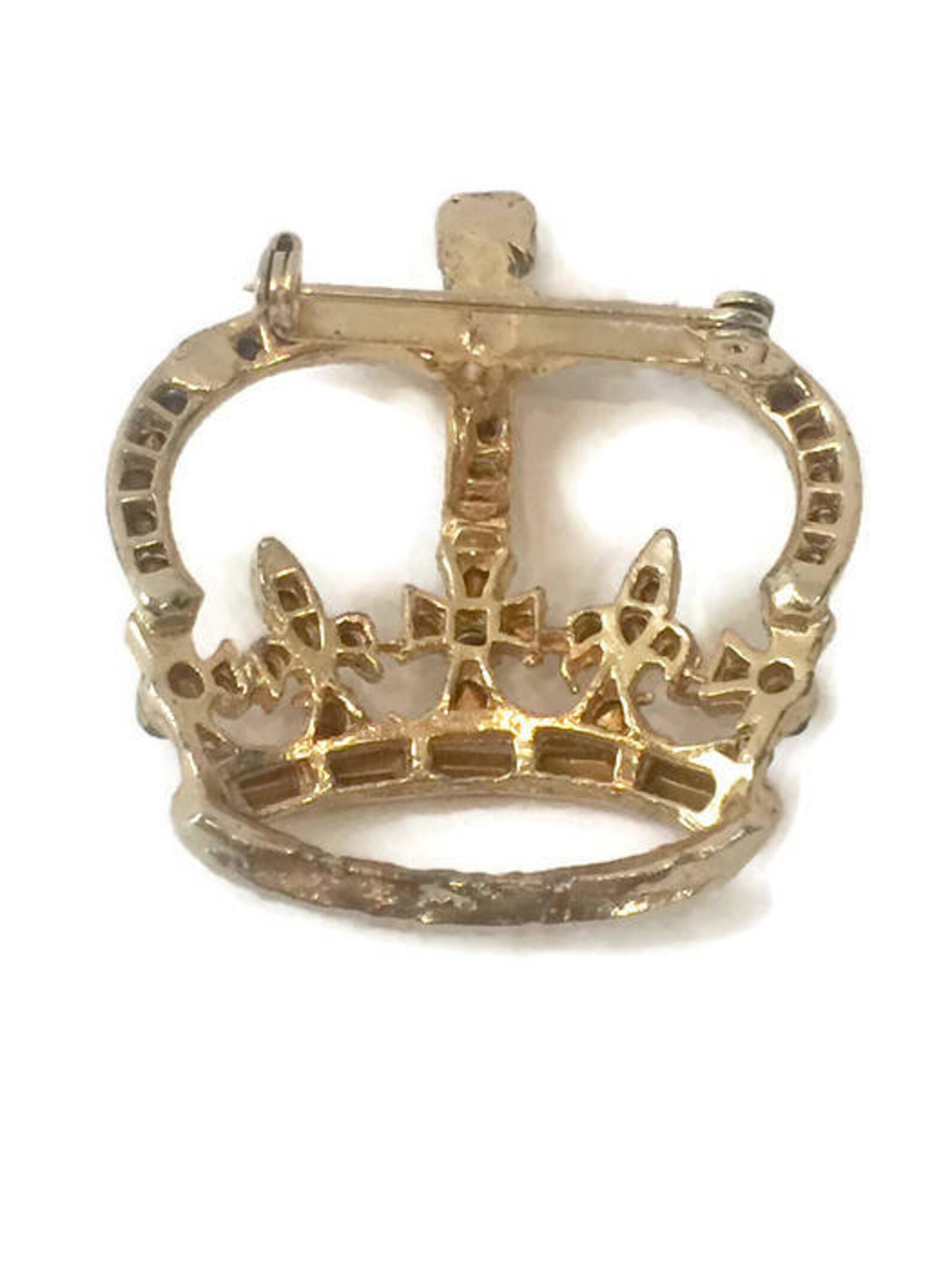 Rhinestone Encrusted Crown Brooch Jewelry - Etsy