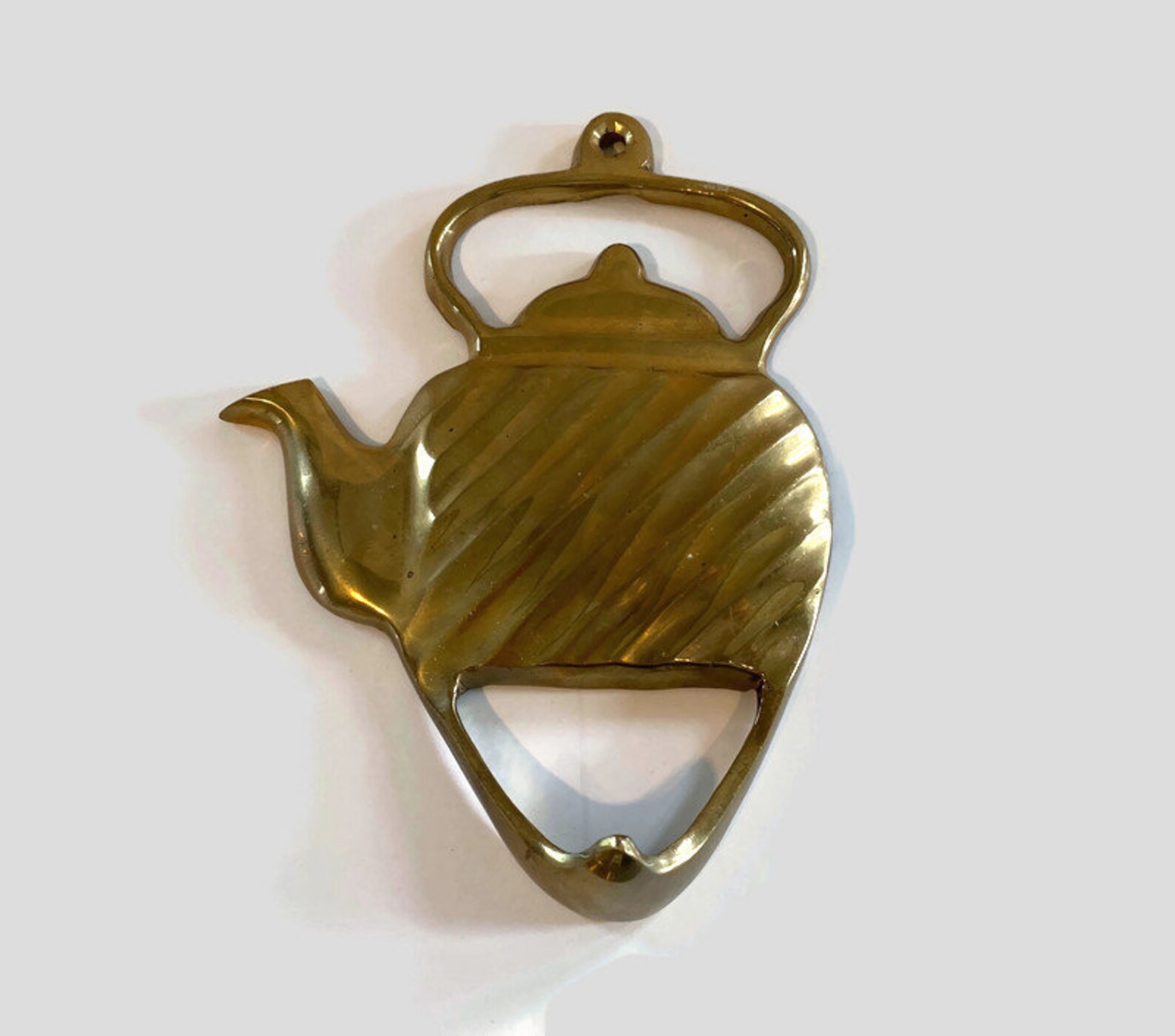 Vintage Brass Teapot-shaped Wall Hook / Cup Hanger - Etsy