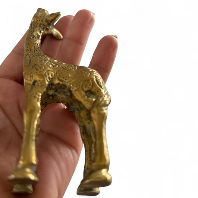 Vintage Brass Giraffe Figurines – Mother & Baby Set, Safari Decor - Etsy