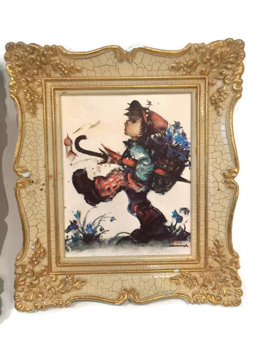 Pair Vintage Hobo Portraits in Ornate Faux Antique Frames - Etsy