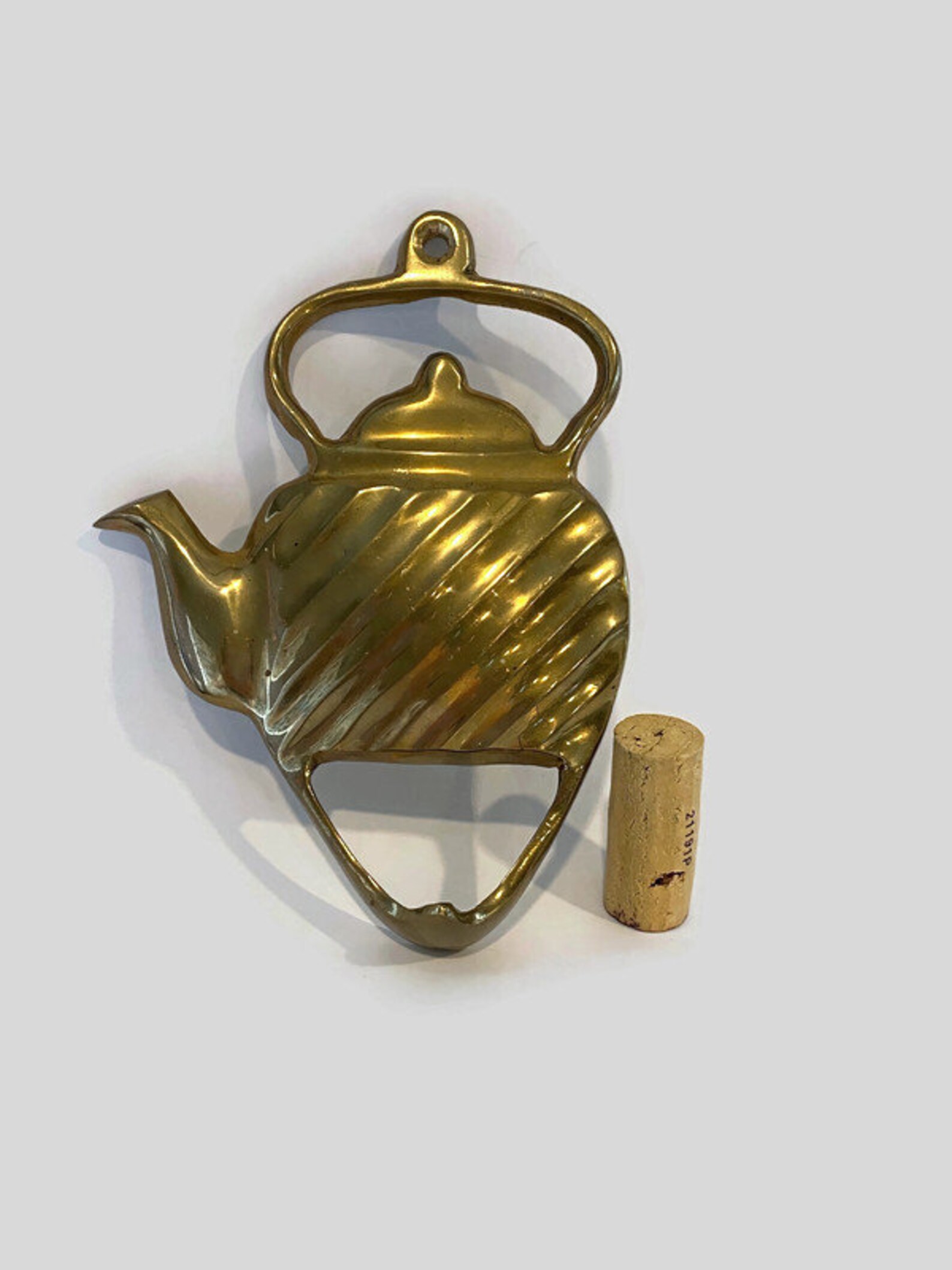 Vintage Brass Teapot-shaped Wall Hook / Cup Hanger - Etsy