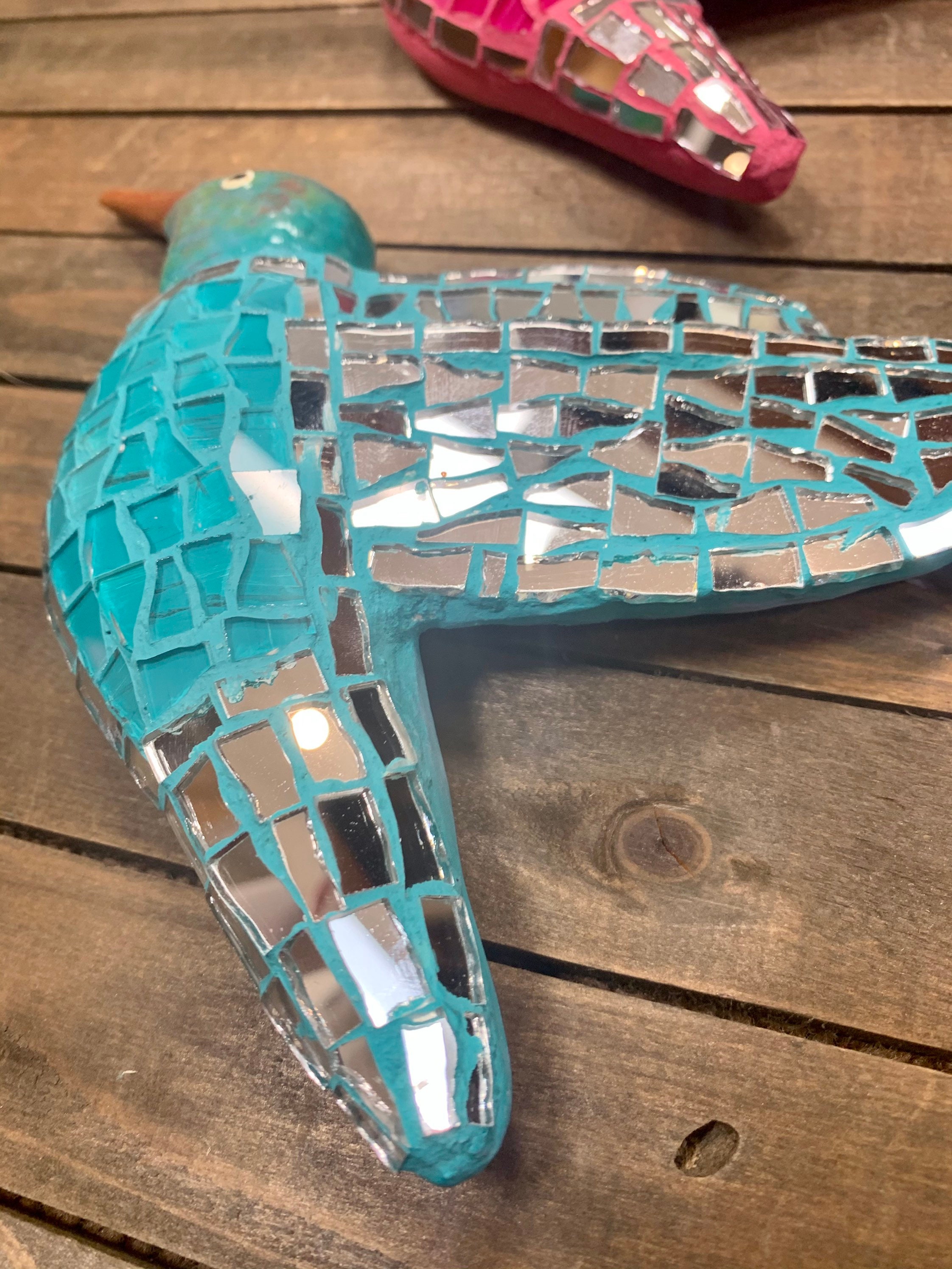 Set of 3 Mosaic HummingbirdCeramic HummingbirdWall Hanging | Etsy