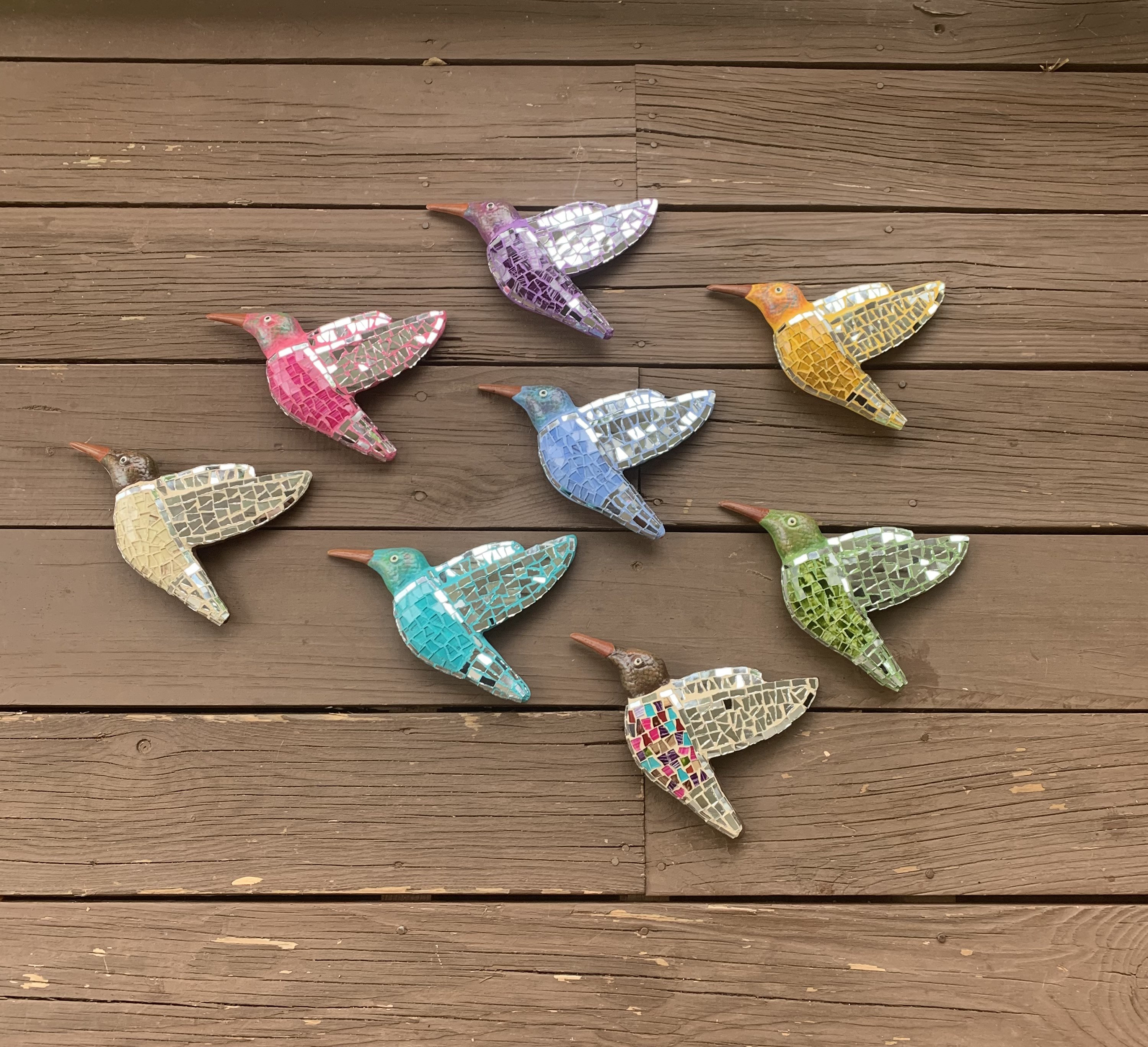 Mosaic HummingbirdCeramic HummingbirdWall Hanging | Etsy