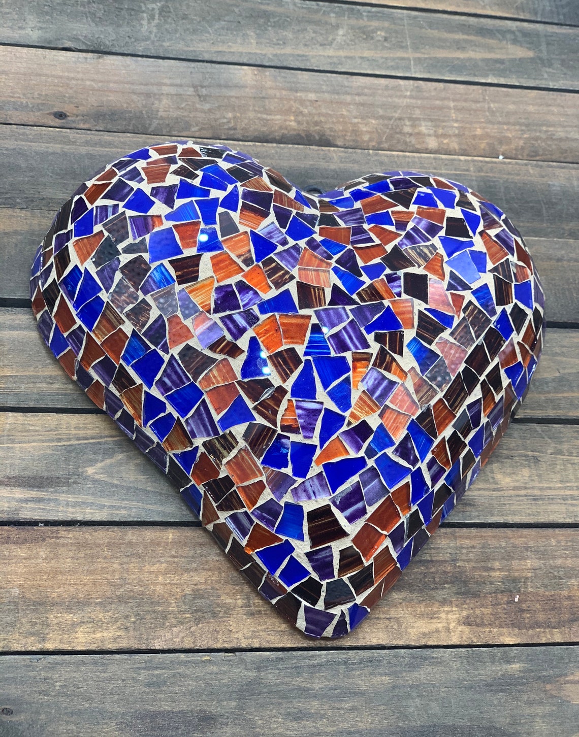 Artisanal Mosaic Heart Heart Wall Hanging abstract | Etsy