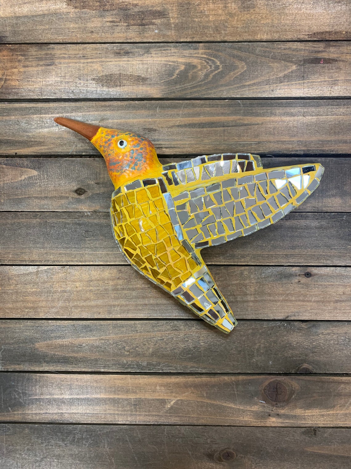 Set of 2 Mosaic HummingbirdCeramic HummingbirdWall Hanging | Etsy