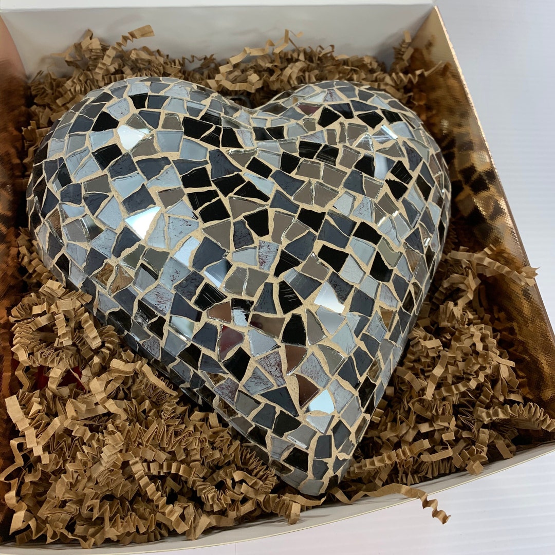 Artisanal Mosaic Heart, Heart Wall Hanging ,abstract Landscapes, Unique ...