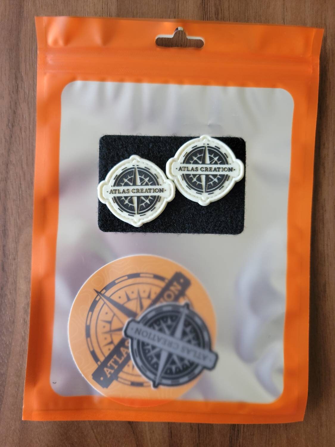 Atlas Creation Logo Pvc Ranger Eye Patches Super Glow Velcro - Etsy