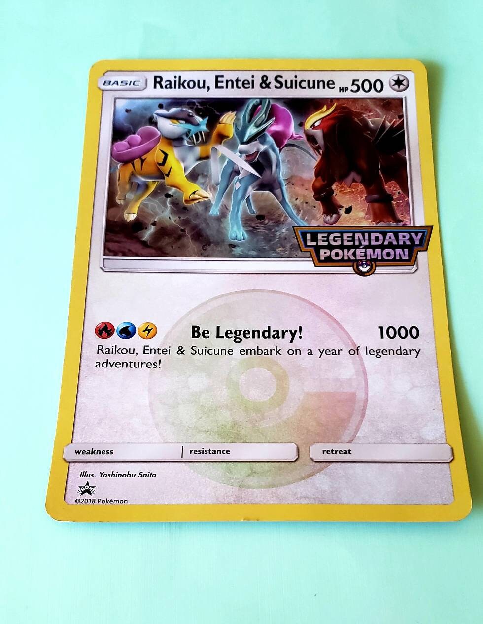 Pokemon card Raikou and Entei and Suicune card | Etsy