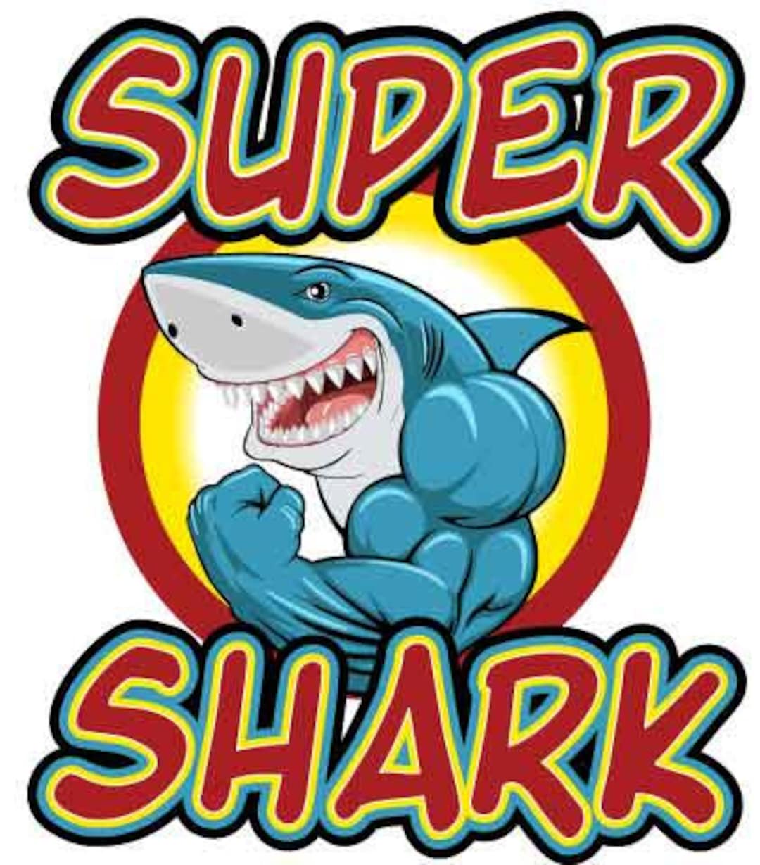 Super Shark PNG - Etsy