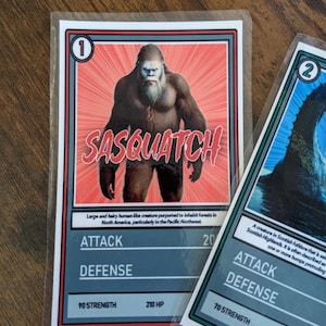 Cryptid Trading Cards - Etsy