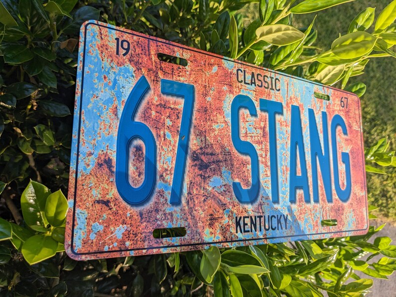 Mustang Car Tag - Custom - Etsy
