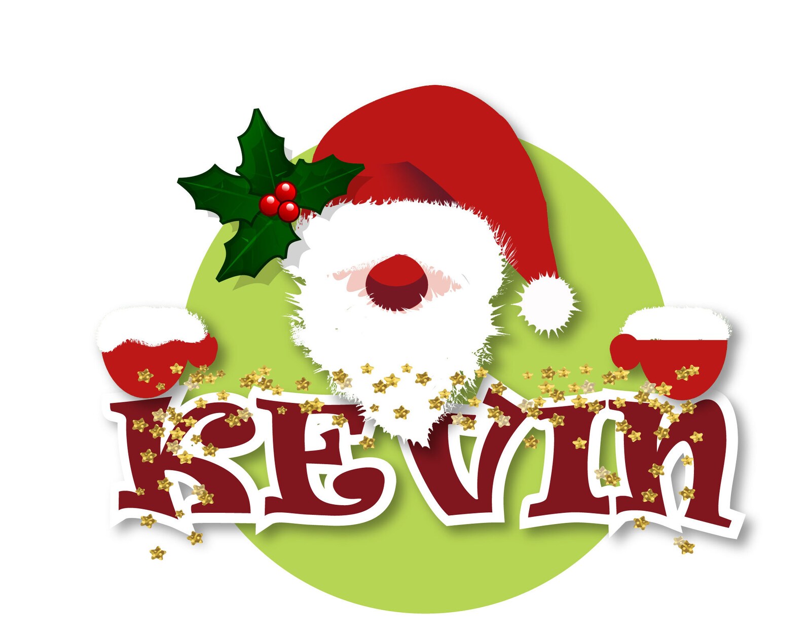 Santa With Custom Name - Etsy